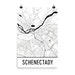 Schenectady Map, Schenectady Art, Schenectady Print, Schenectady NY ...