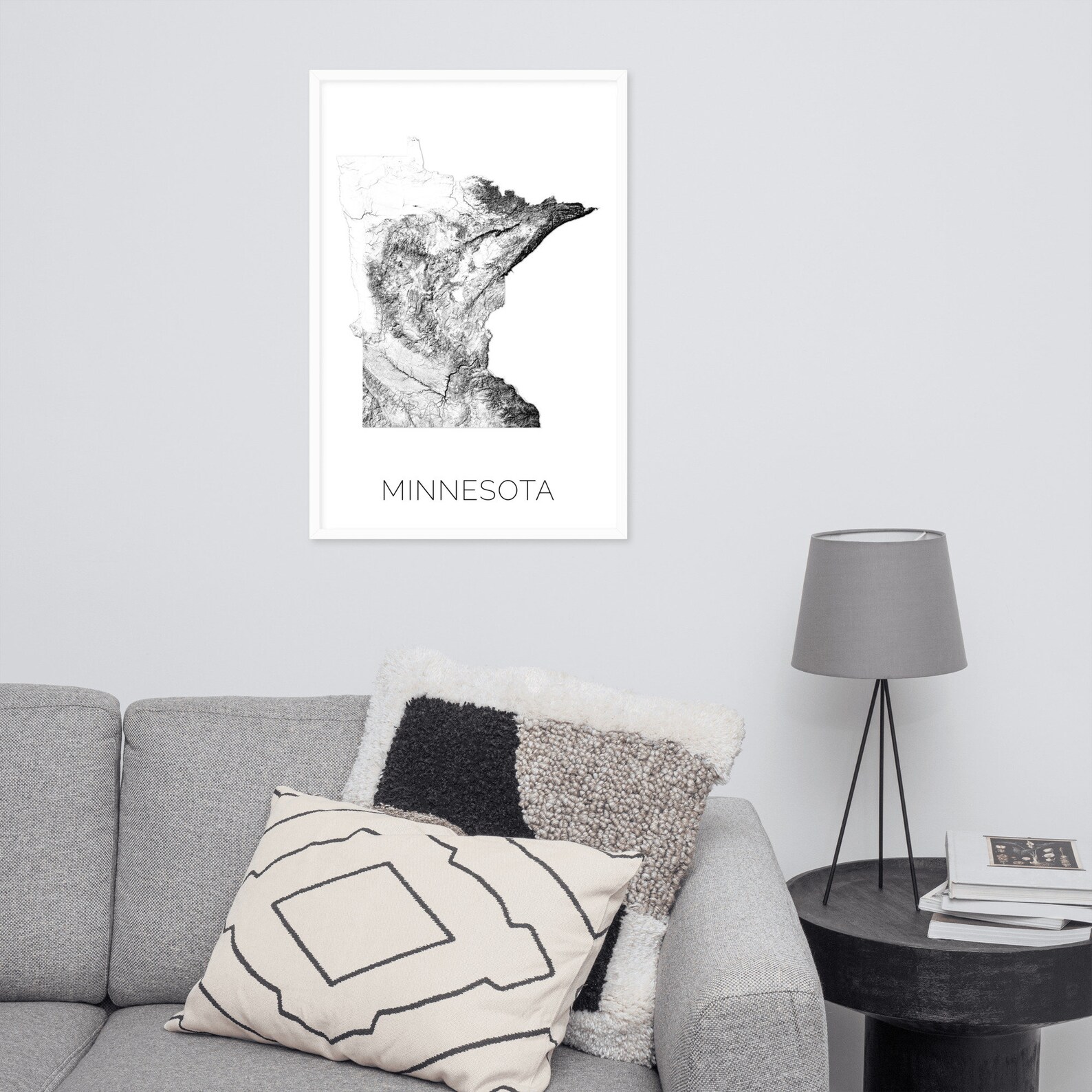 Minnesota Topographic Map Map of Minnesota MN Map Minnesota - Etsy