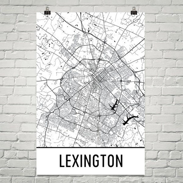 Lexington Map Art - Etsy