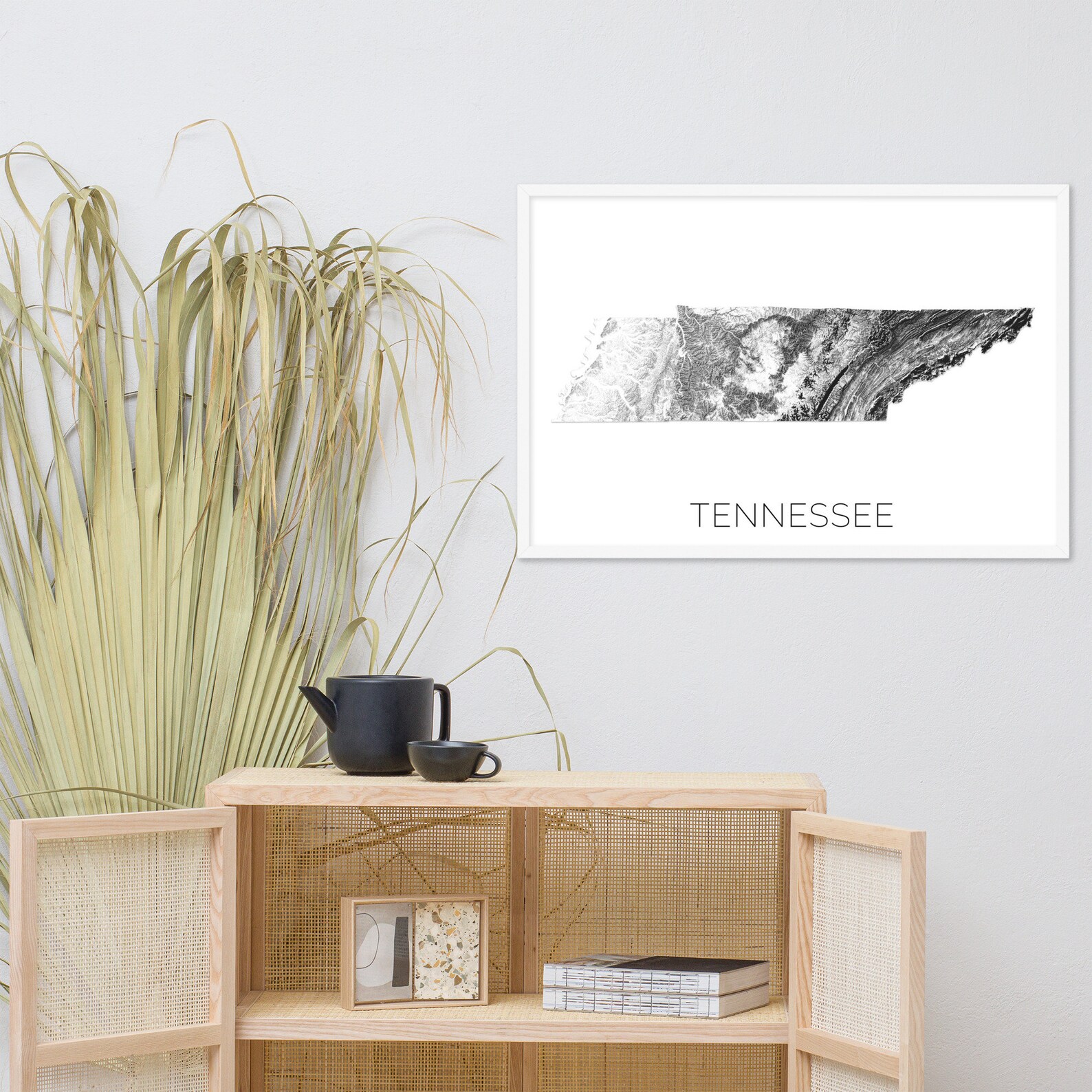 Tennessee Topographic Map Map of Tennessee Tennessee Decor - Etsy