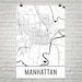 Manhattan Map, Manhattan KS Art, Manhattan Print, Manhattan KS Poster ...