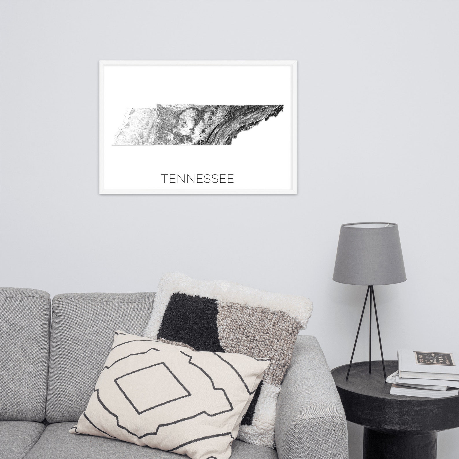 Tennessee Topographic Map Map of Tennessee Tennessee Decor - Etsy