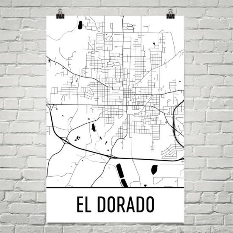 El Dorado Map El Dorado Art El Dorado Print El Dorado AR - Etsy
