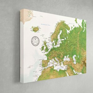 Europe Map With Pins, Push Pin Travel Map for Europe, Map of Europe ...