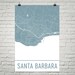 Santa Barbara Map, Santa Barbara Art, Santa Barbara Print, Santa ...