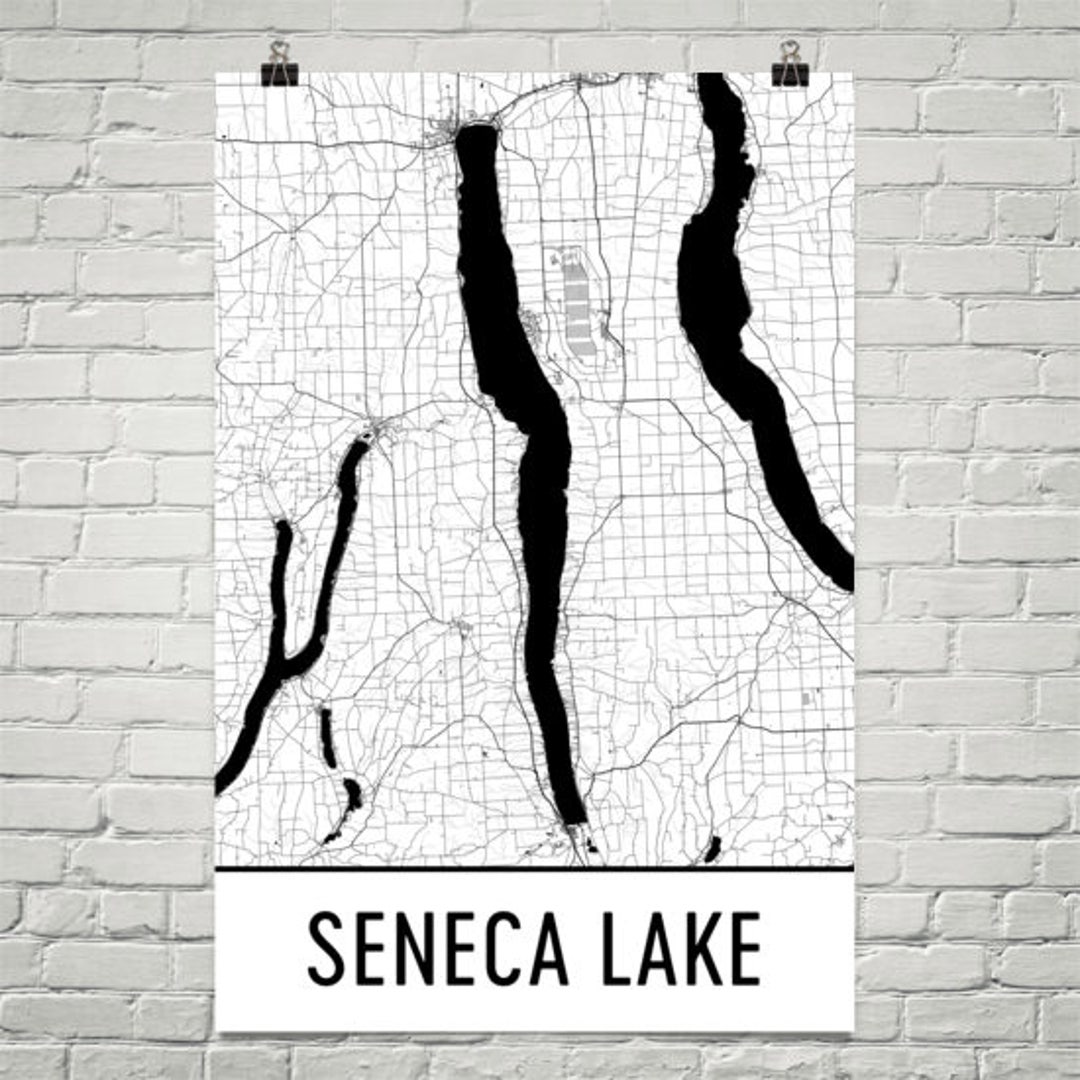 Seneca Lake, Finger Lakes, Seneca NY, Upstate New York, New York Map ...