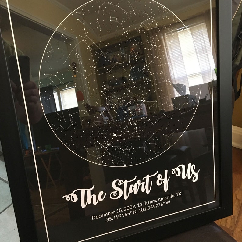 Custom Star Map Print: Personalized Constellation Gift, Wall Art - Etsy