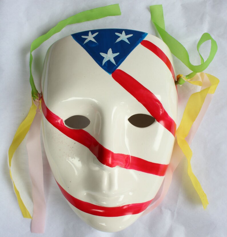Ceramic Mask Clown Wall Hanging Wearable Mask Costume Mask - Etsy