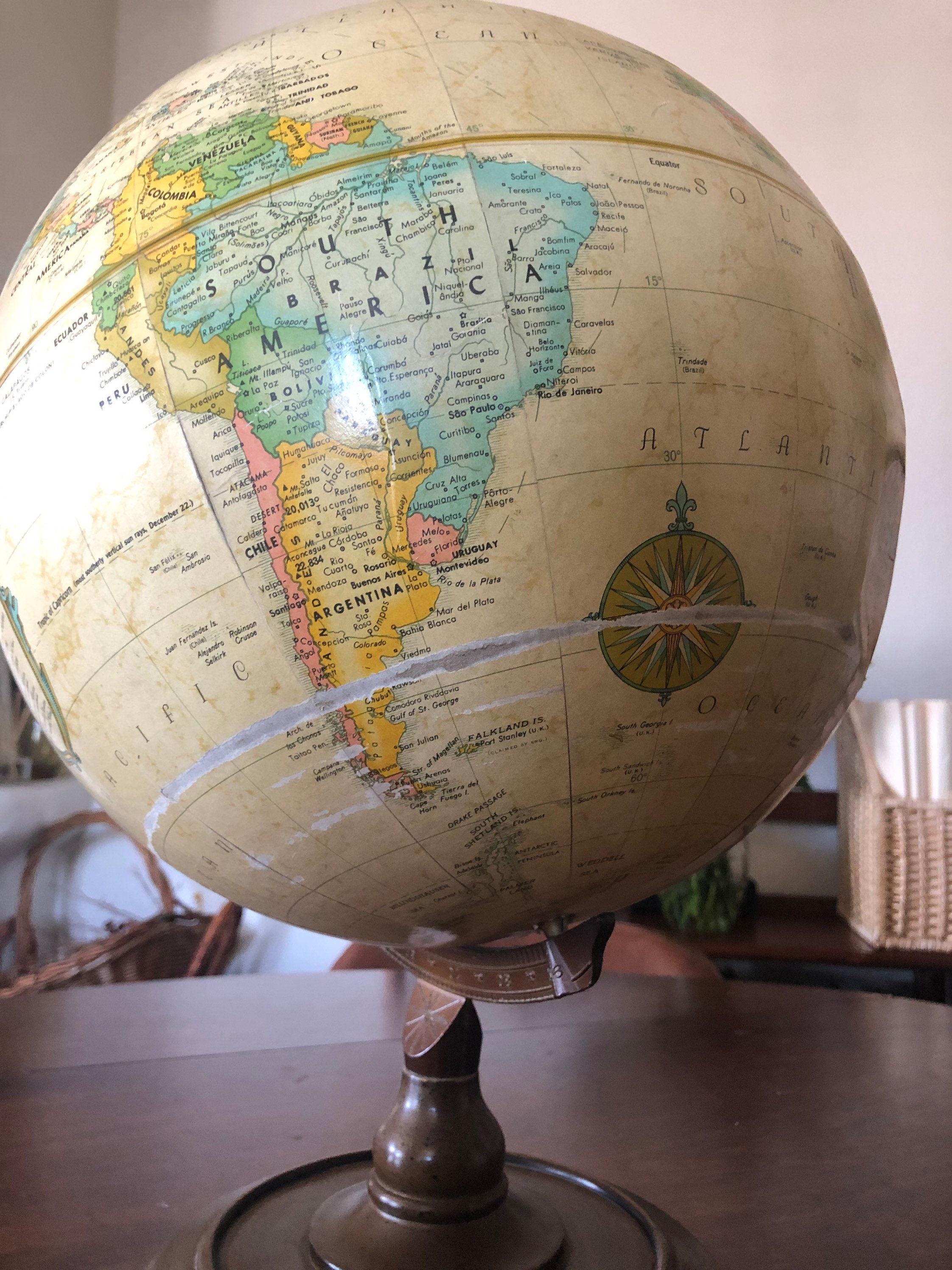 SOLD - Vintage Replogle World Classic Globe - Etsy