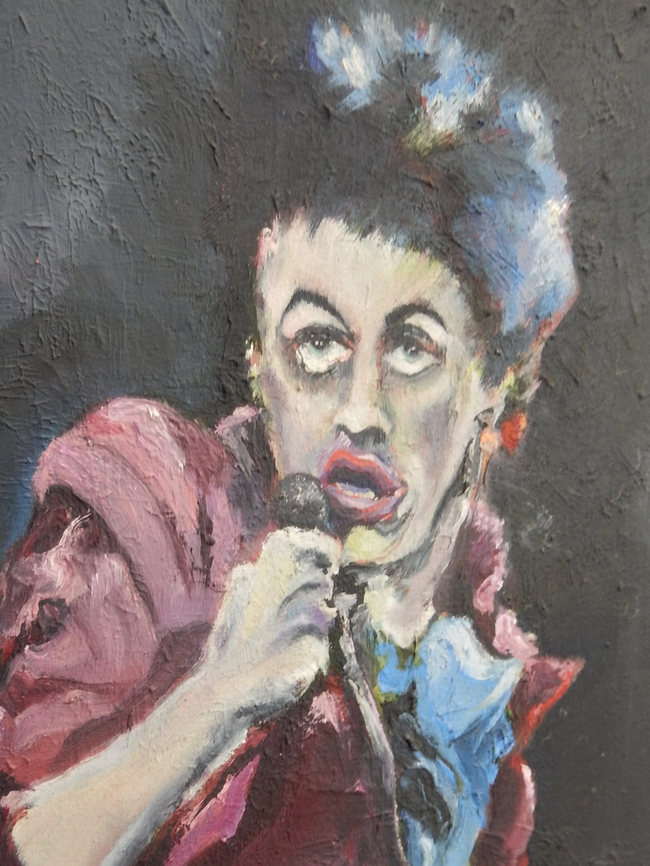 Firmado Original Punk Art Oil Painting 1970s Punk Movement | Etsy