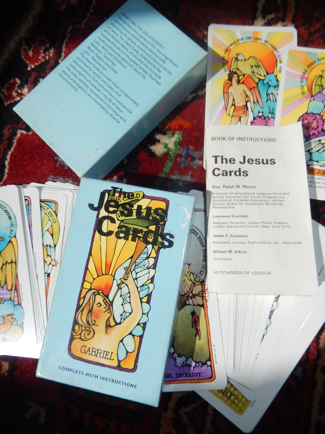 Jesus Tarot Cards, Rare First Ed UK, the Jesus Cards, 1970s Biblical ...
