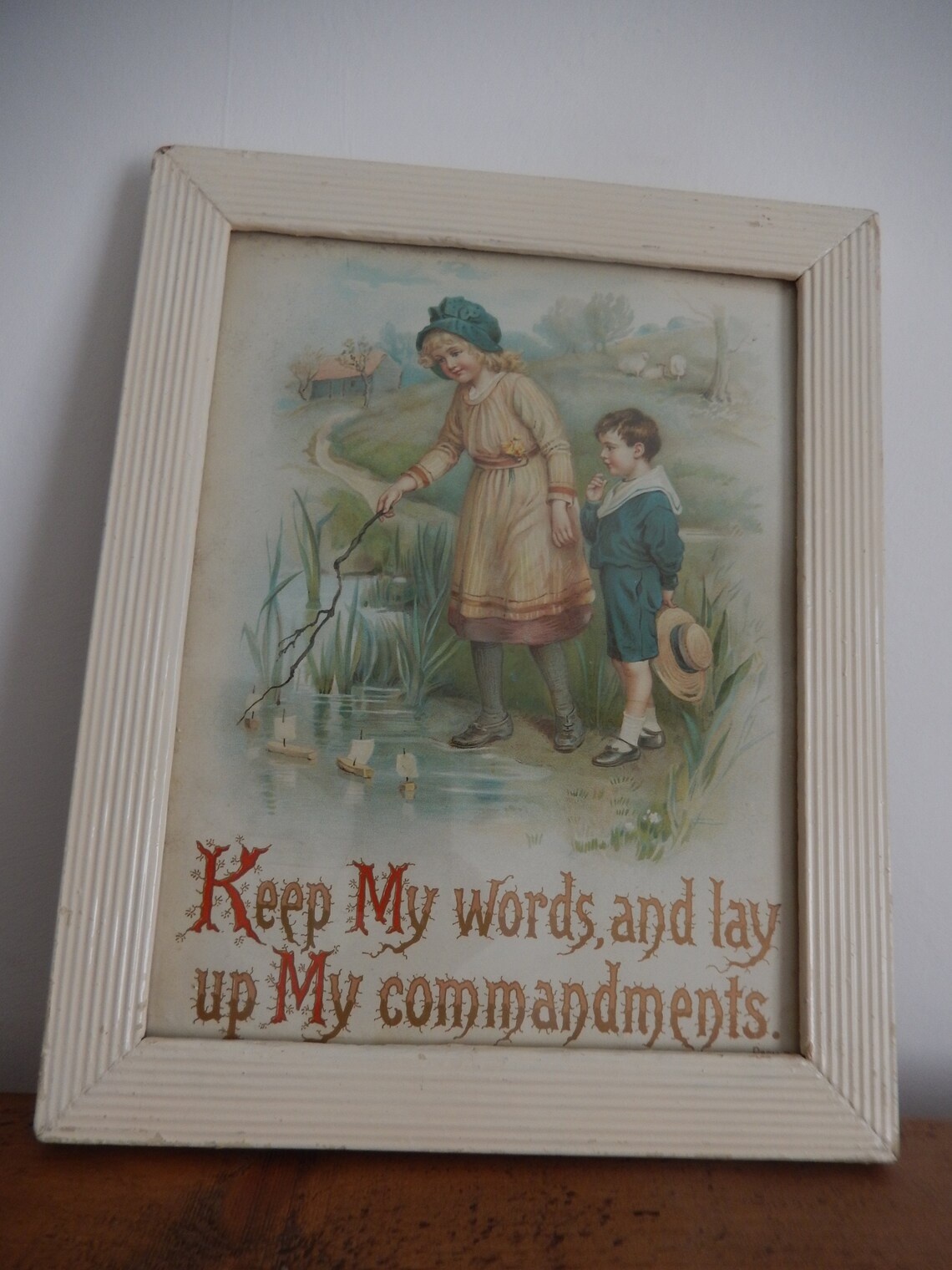 Victorian Motto Biblical Picture Framed Motto Print Church - Etsy UK