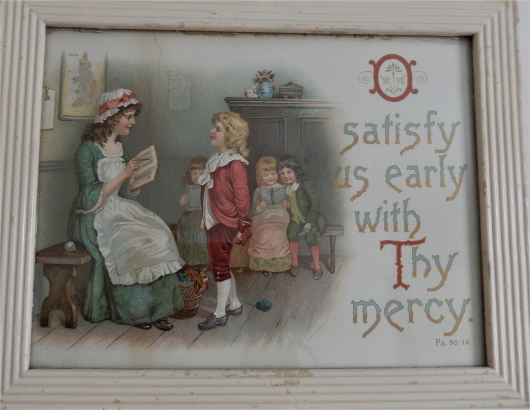 Victorian Motto, Religious Motto, Anique Motto Print, Bible Scripture ...