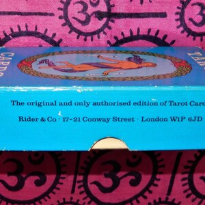 Rare 1976 Rider Waite Blue Box Tarot Deck: Final Edition - Etsy UK