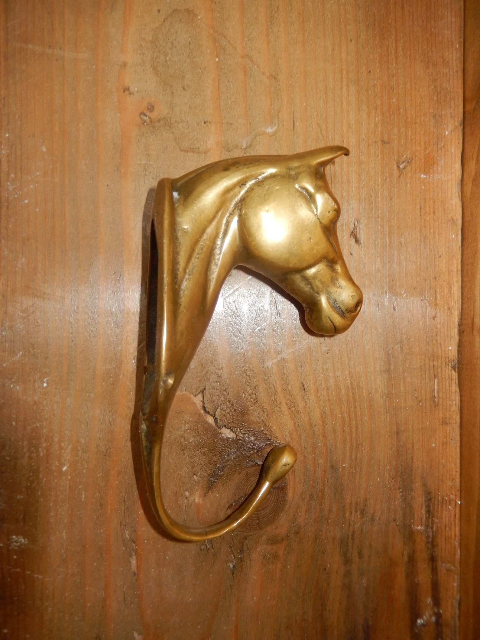 Horse Bridle Tack Hook Equestrian Tack Storage Heavy Brass | Etsy