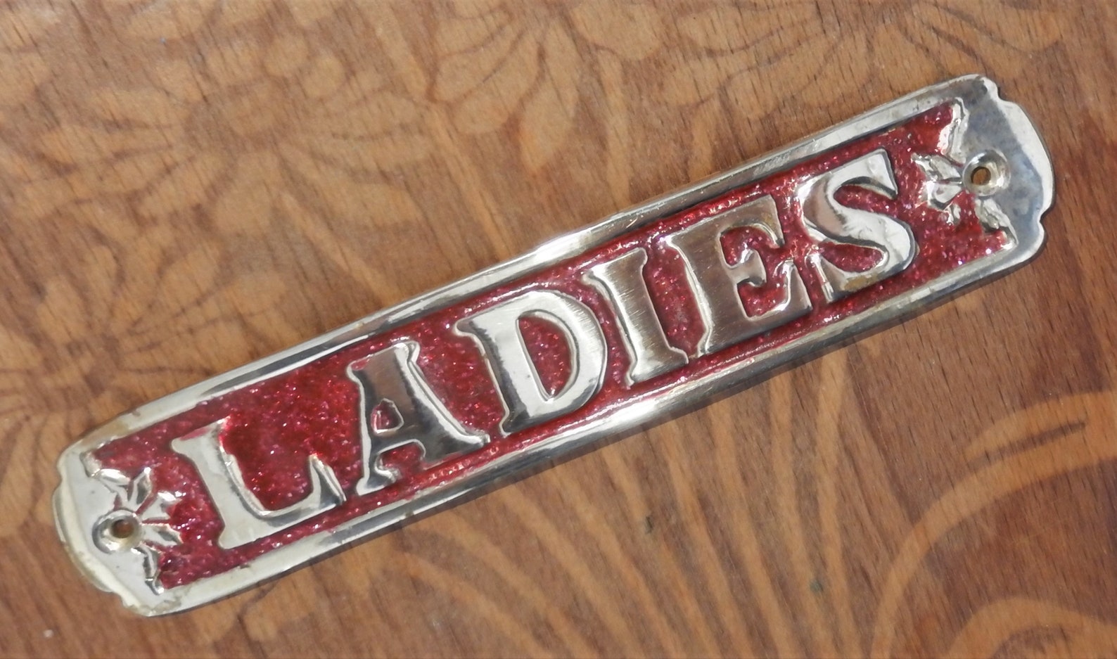 Ladies Loo Sign Vintage Brass Ladies Sign Brass Door Toilet - Etsy UK