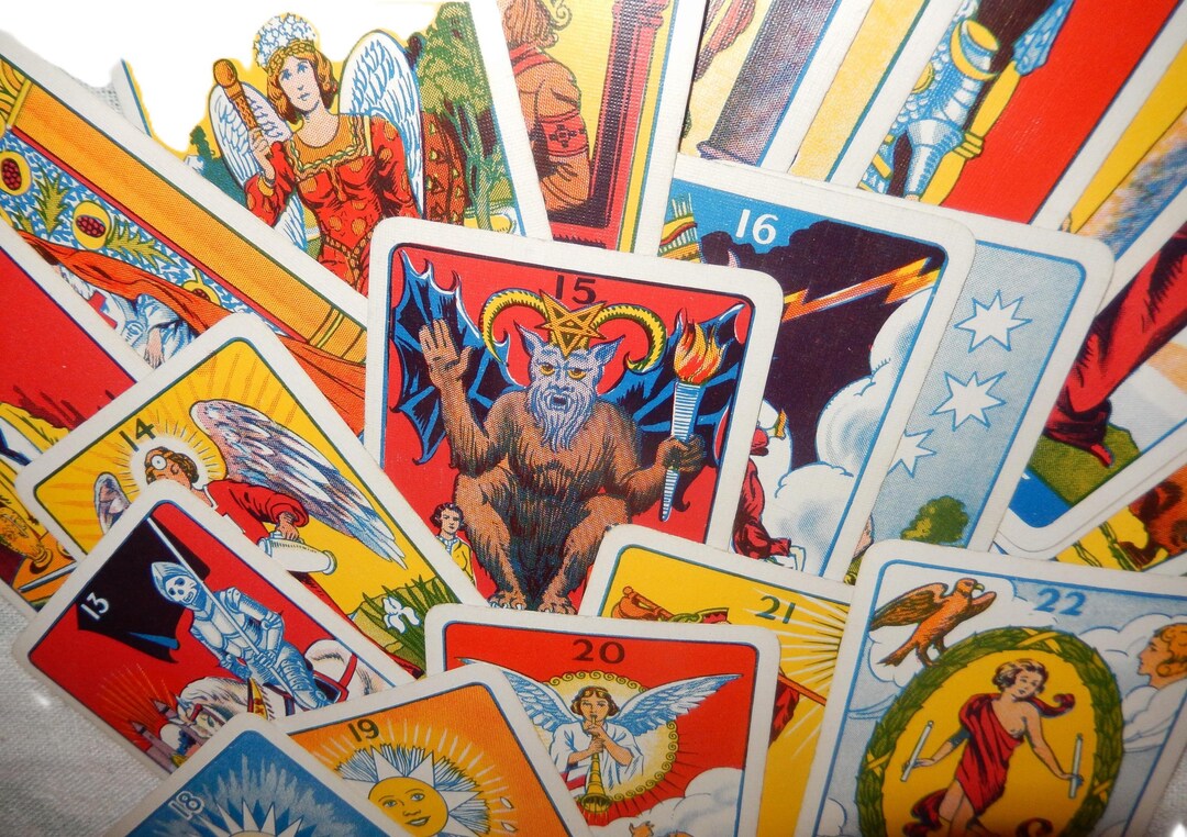 Rare 1930s Thomson-leng Tarot, Original Antique Fortune Telling Cards ...