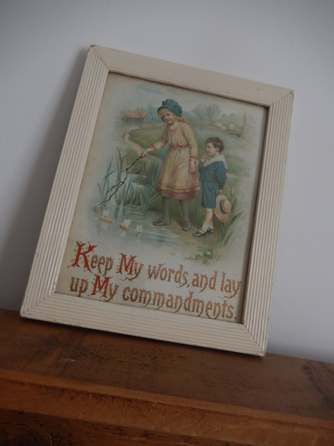 Victorian Motto Biblical Picture Framed Motto Print Church - Etsy UK