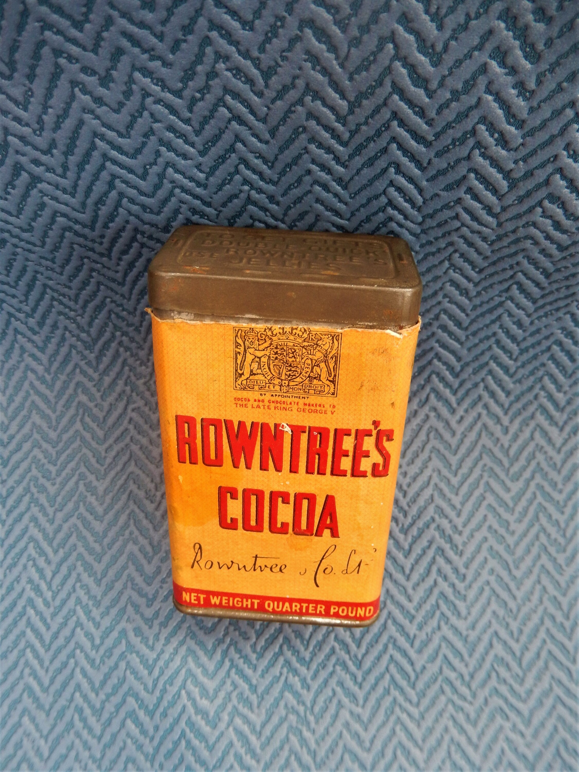 Antique Rowntree's Cocoa Tin Elect Cocoa King George V | Etsy UK