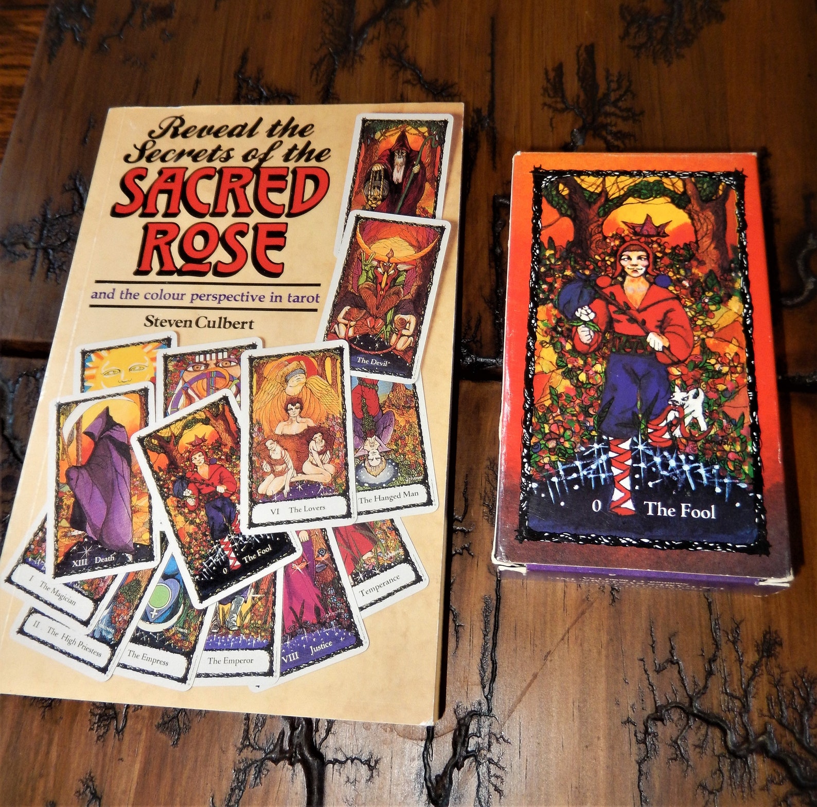 Sealed Sacred Rose Tarot Deck, Secrets of the Tarot Book, 1980s OOP ...