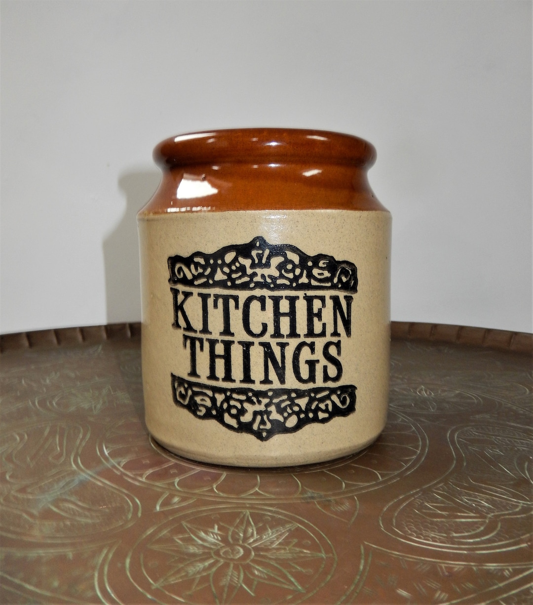 Vintage Moria Stoneware Kitchen Utensil Jar: Victorian Style "kitchen ...