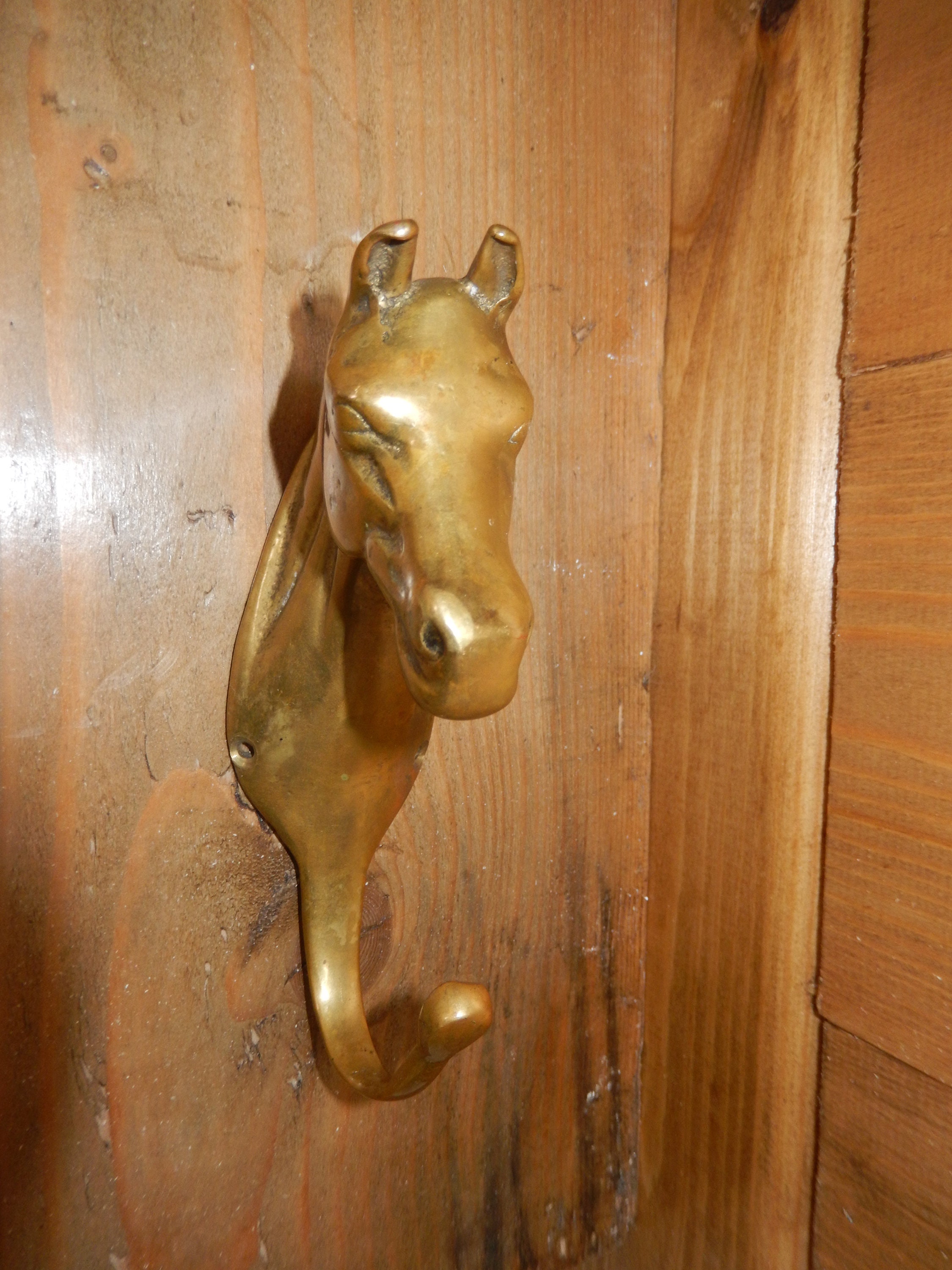 Horse Bridle Tack Hook Equestrian Tack Storage Heavy Brass | Etsy