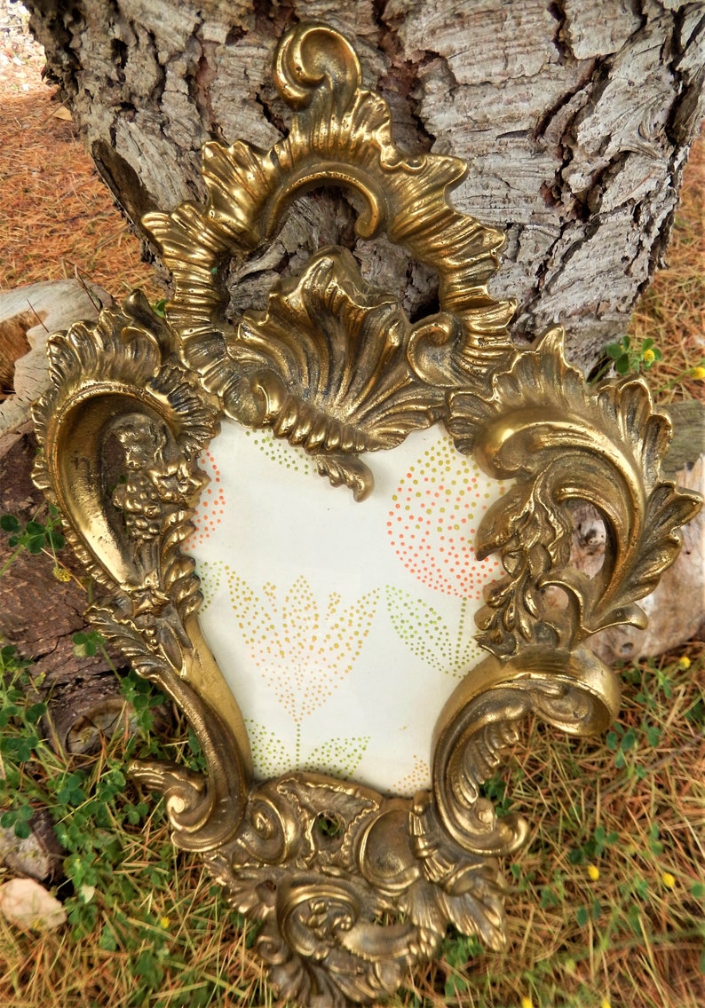 French Brass Rococo Picture Frame: Victorian Ornate Shell Design - Etsy UK