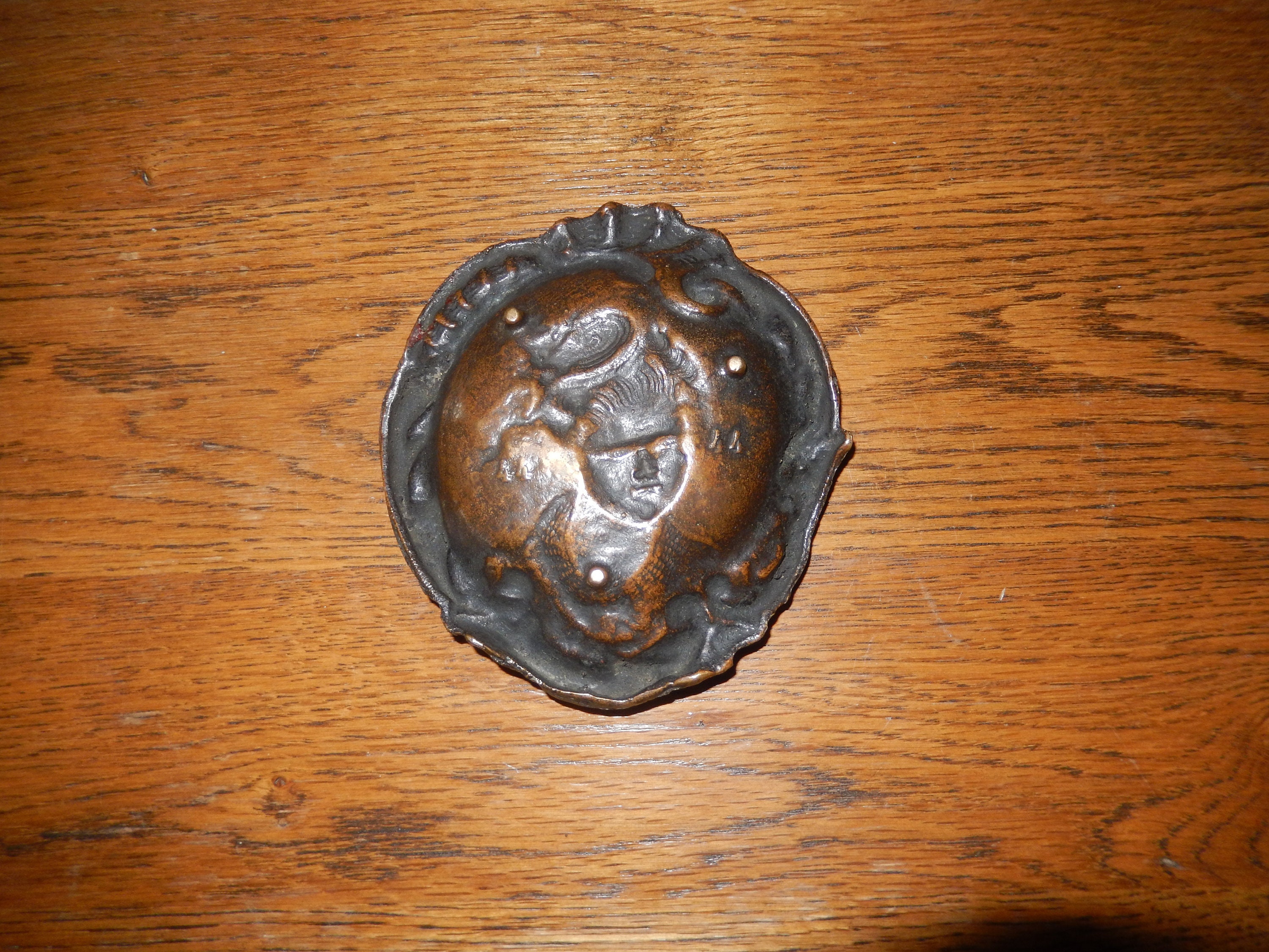 French Antique Tray Ornate Pin Tray Victorian Lady Bronze | Etsy