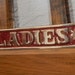Ladies Loo Sign, Vintage Brass Ladies Sign, Brass Door Toilet Sign ...