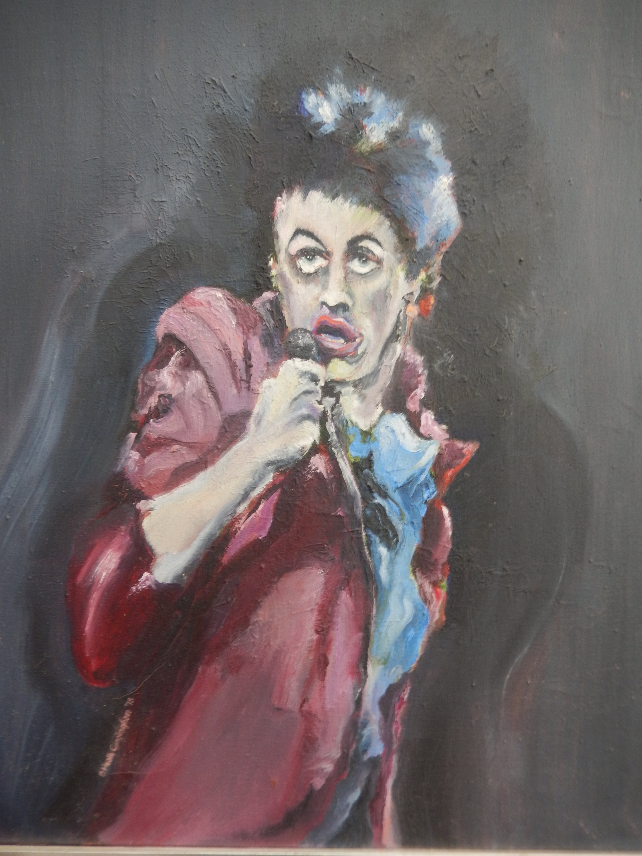 Signed Original Punk Art Oil Painting 1970s Punk Movement | Etsy