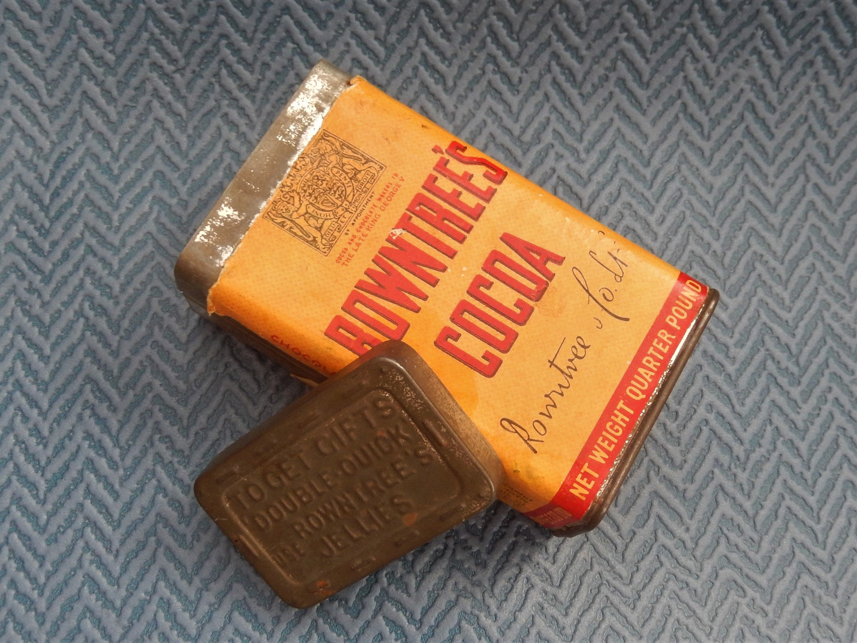 Antique Rowntree's Cocoa Tin Elect Cocoa King George V | Etsy UK