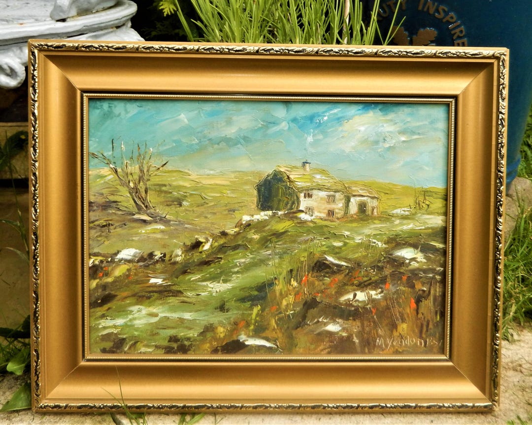 Top Withins Signed Oil Painting, Emily Brontes Novel Wuthering Heights ...