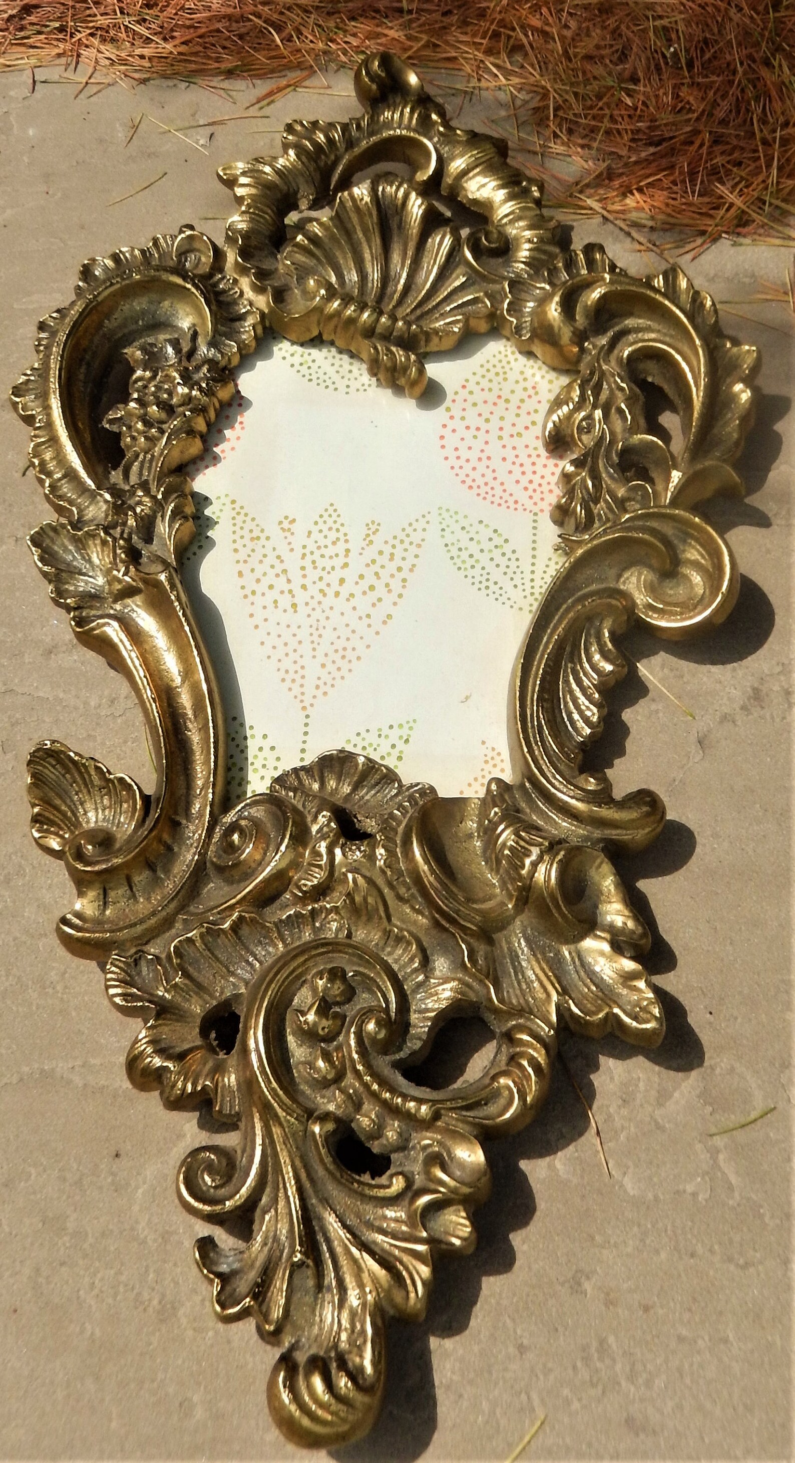 French Brass Rococo Picture Frame Victorian Heavy Ornate | Etsy