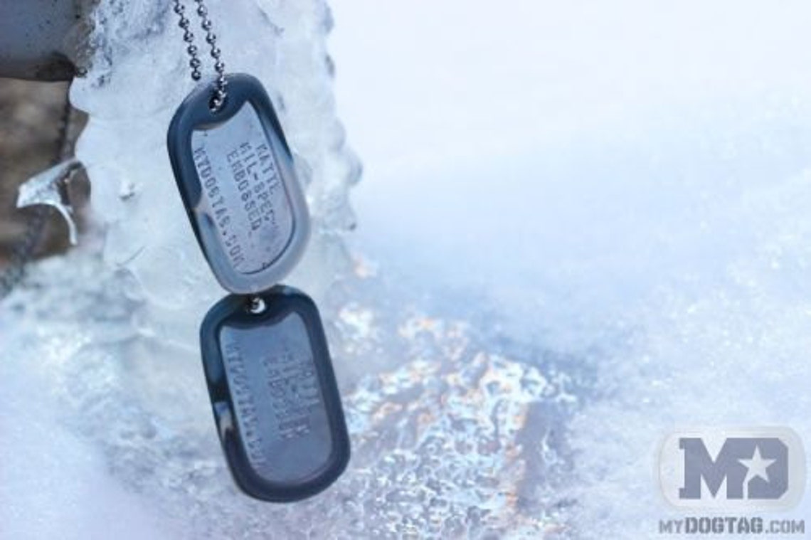 USA Military Army Style Dog Tags - Etsy