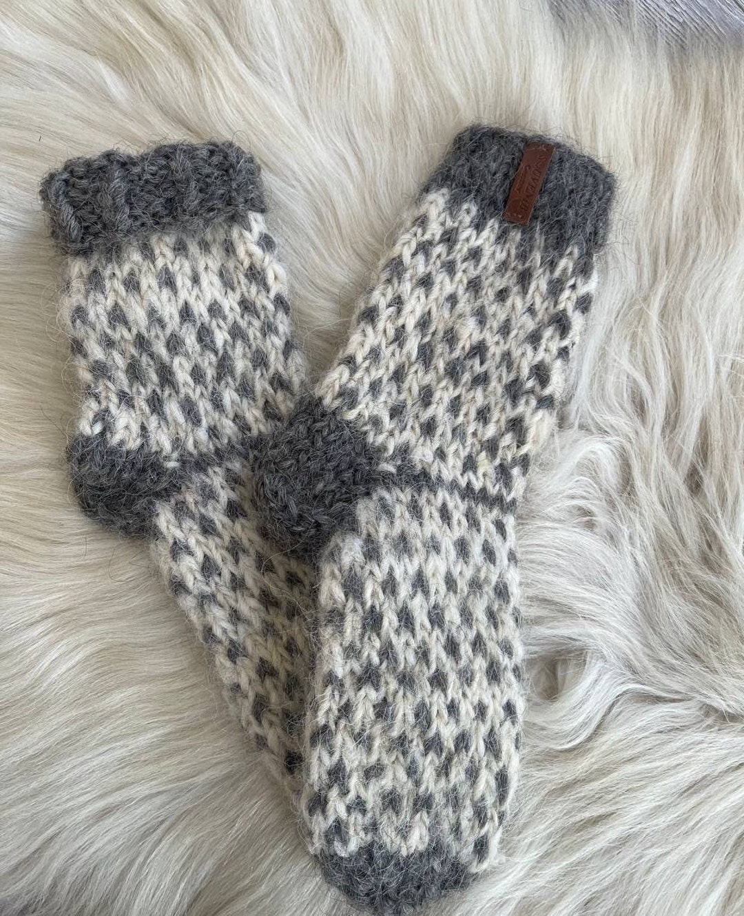 Made in Ukraine Hand Knitted Woolen Socks Organic Real Wool Wool Socks ...