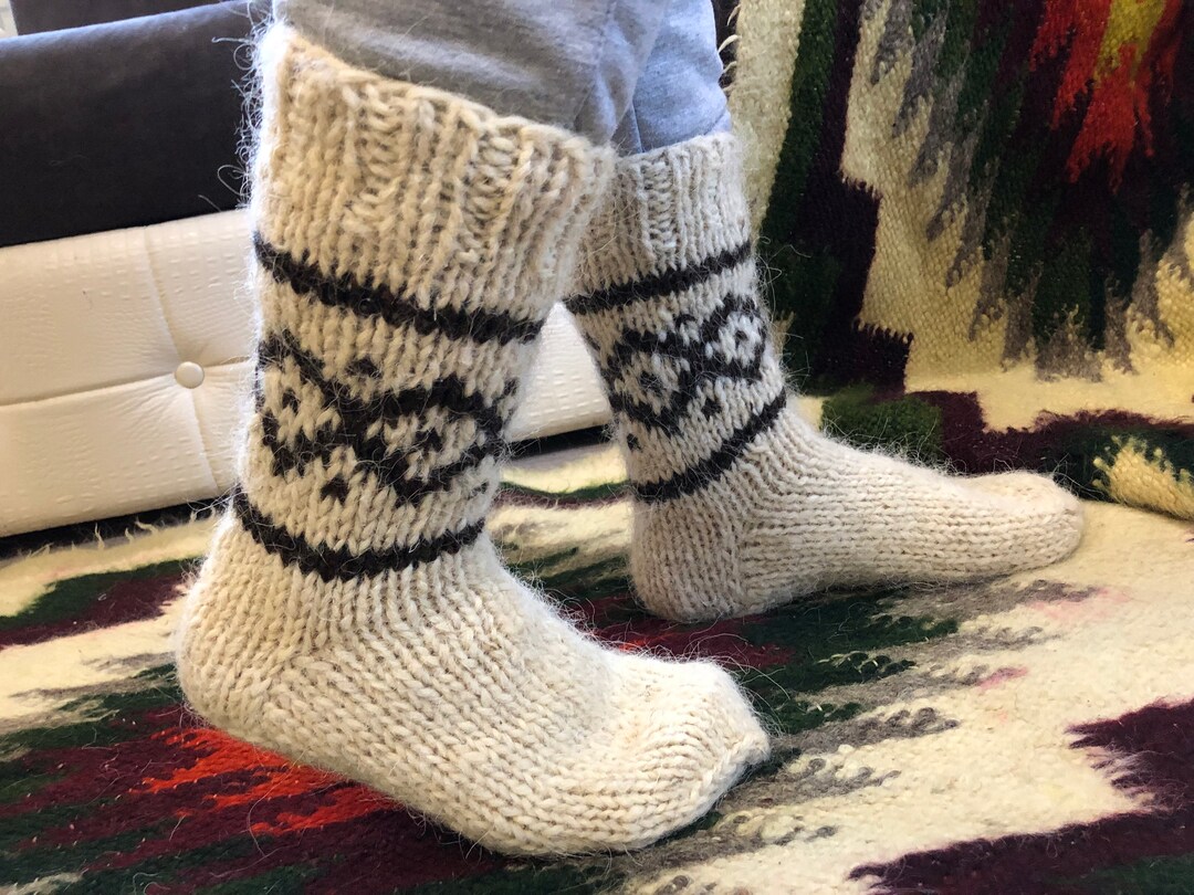 Women's/men's Organic Wool Socks, Sheep's Wool Hiking Socks ...