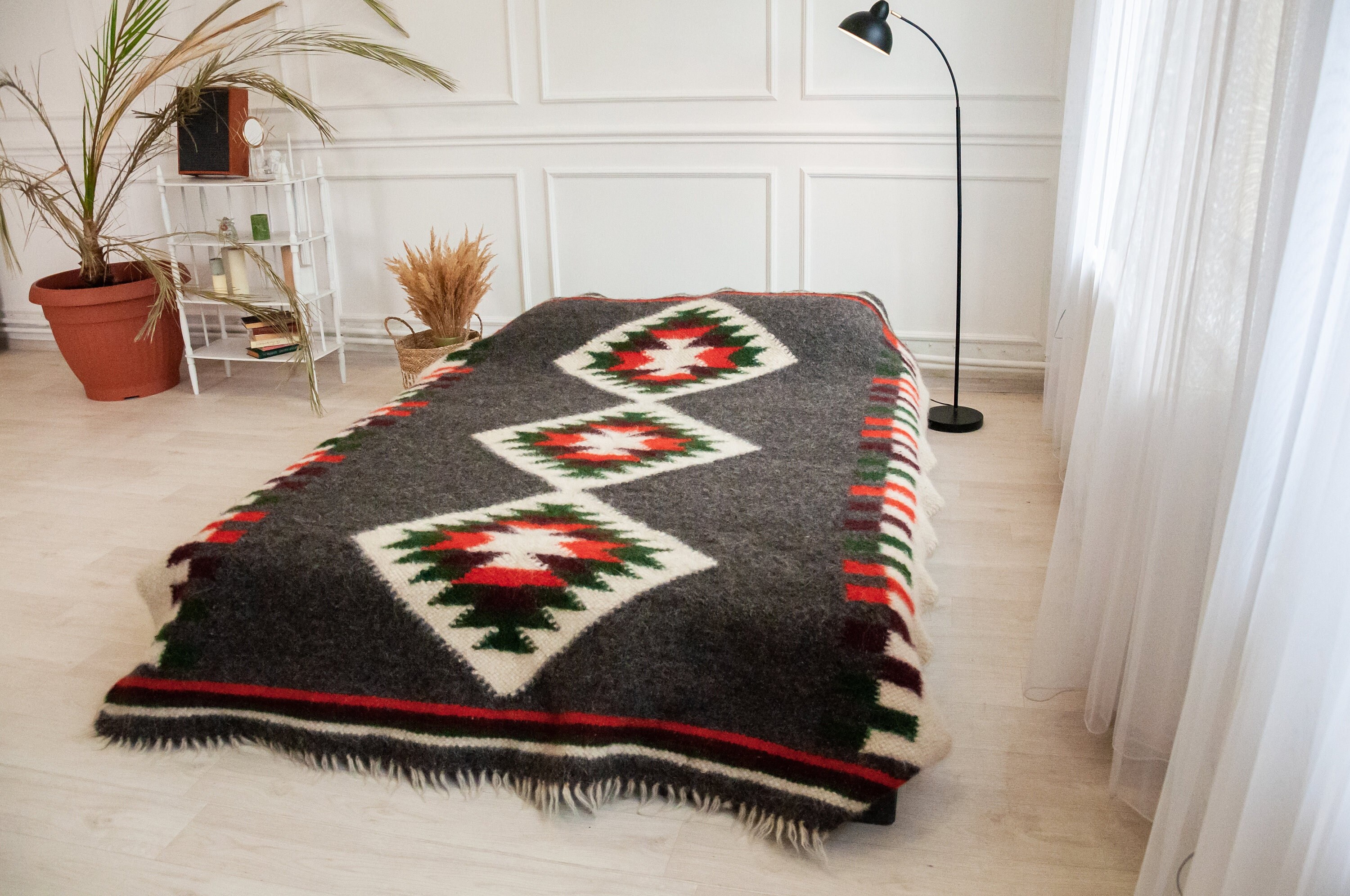 Organic Wool Blanket 100% Sheep Wool. Sofa Cover. All Sizes. - Etsy