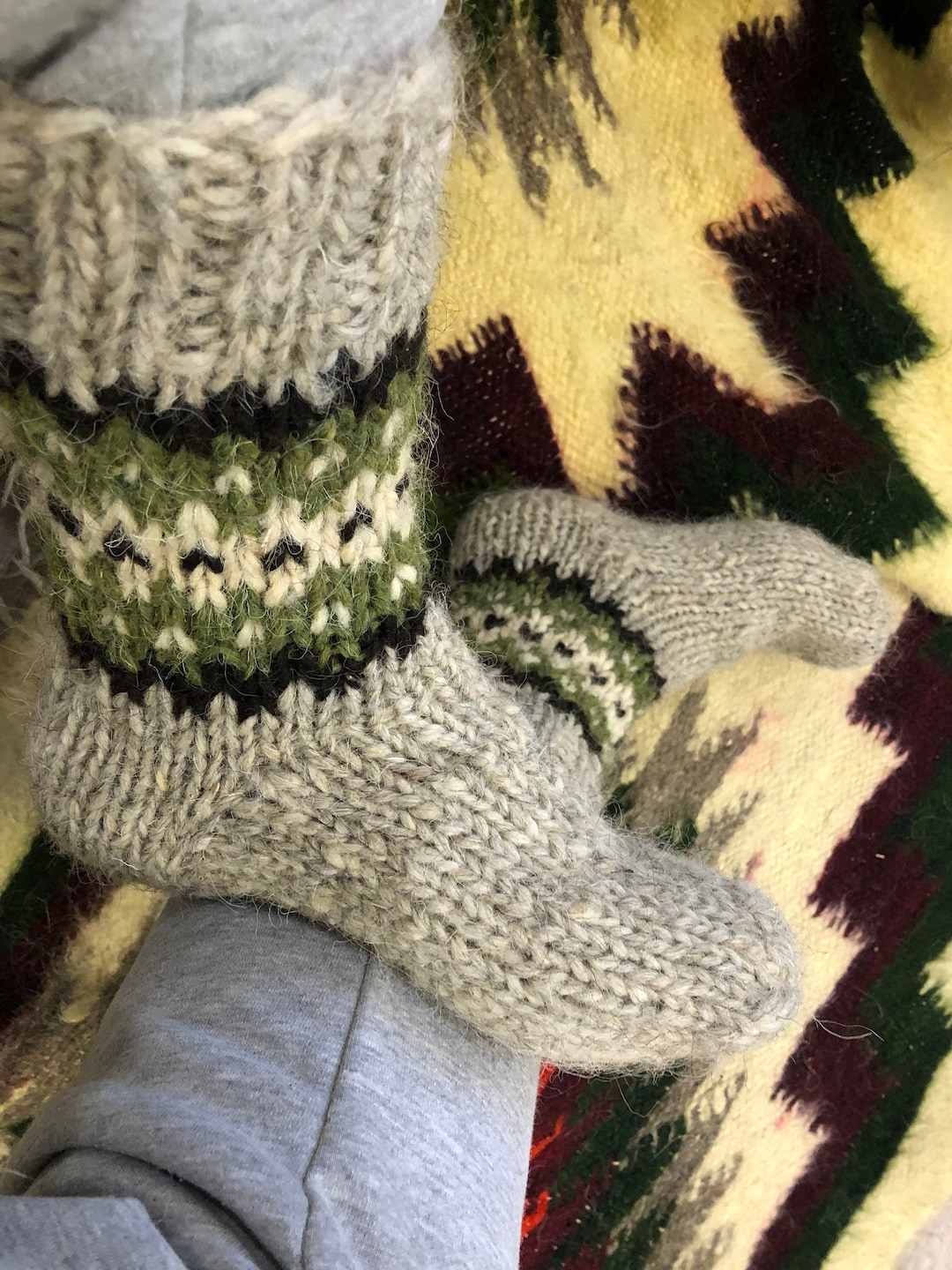 Wool Socks Men Handmade, Extra Thick, Large Sizes, Pure Wool Socks,bed ...