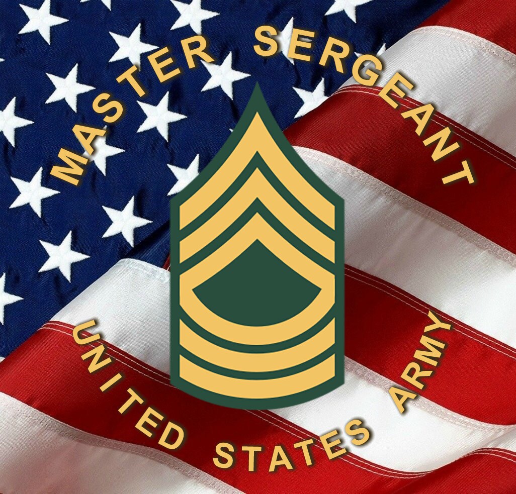 US Army MSG on Flag | Etsy