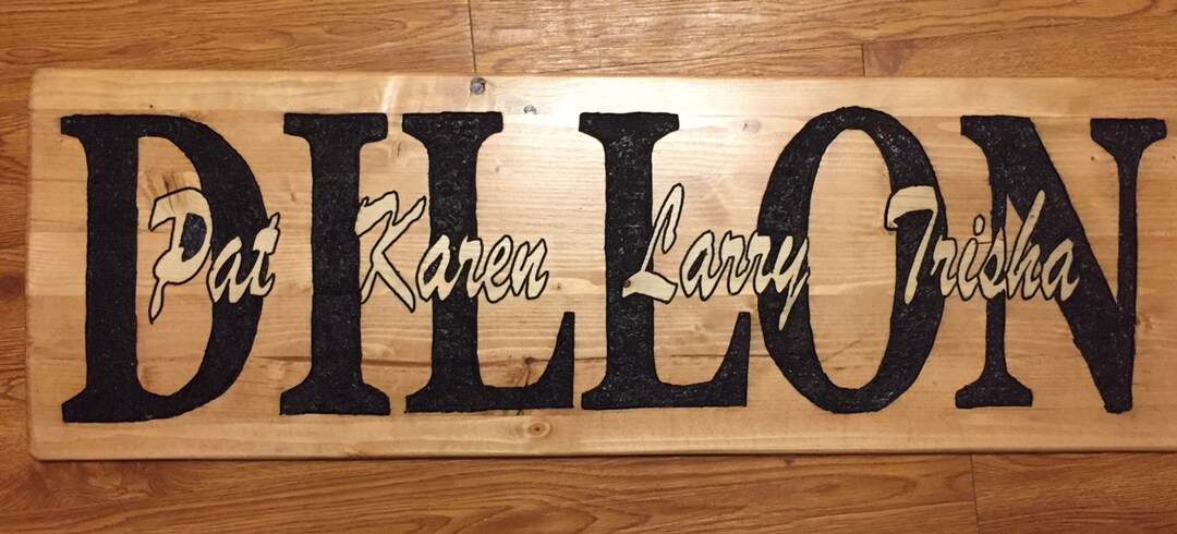 Custom Hand Routed Family Sign - Etsy