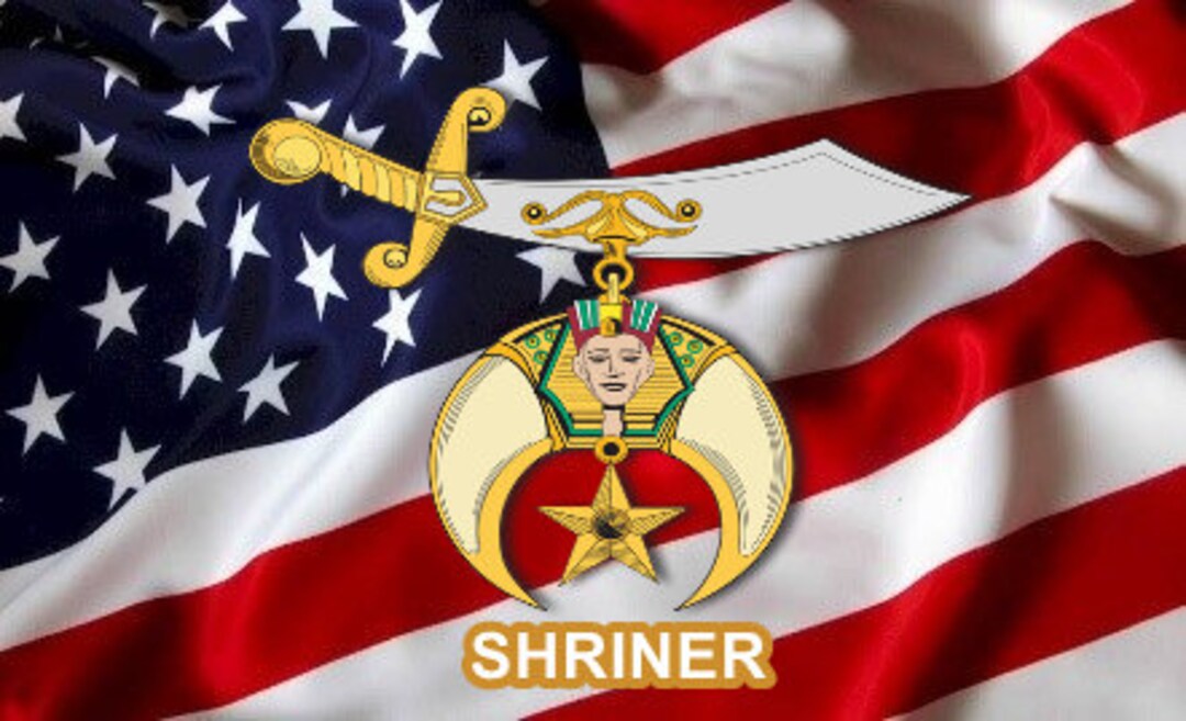 Shriner on US Flag - Etsy