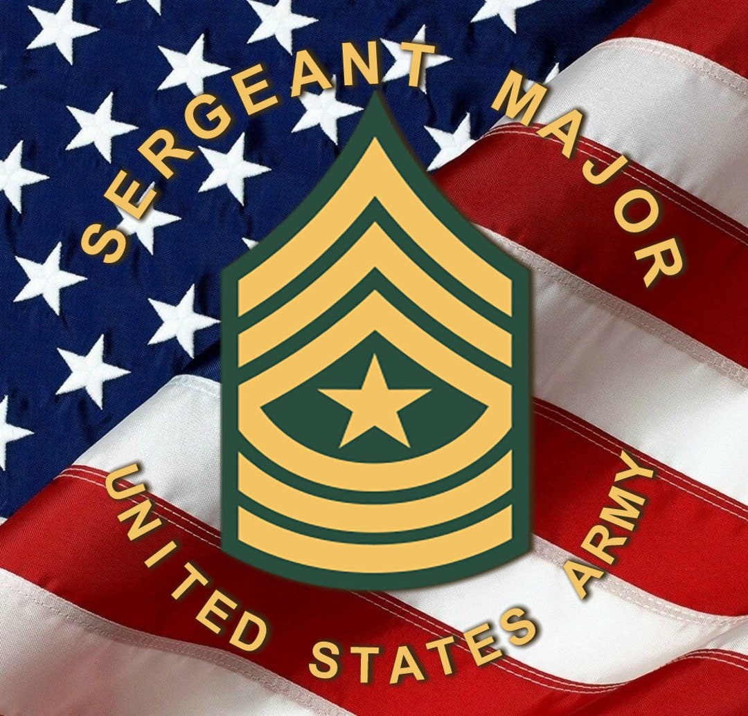 US Army SGM on Flag - Etsy