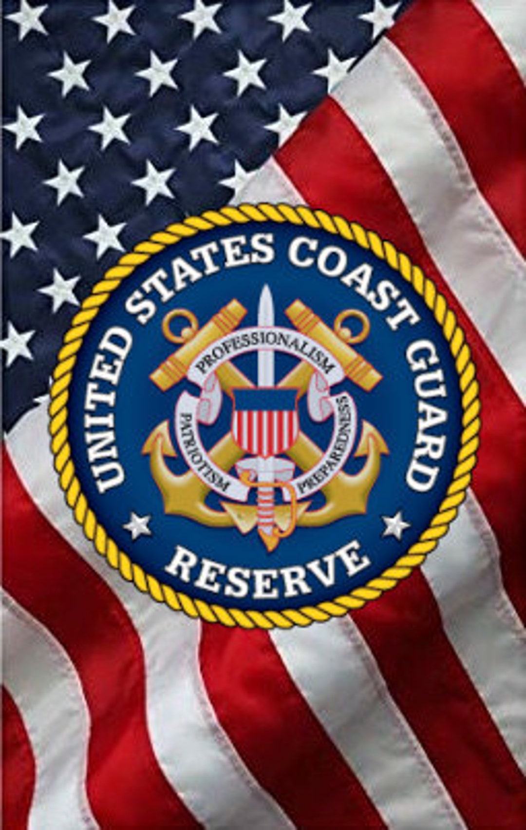 US Coast Guard Reserve on Flag - Etsy