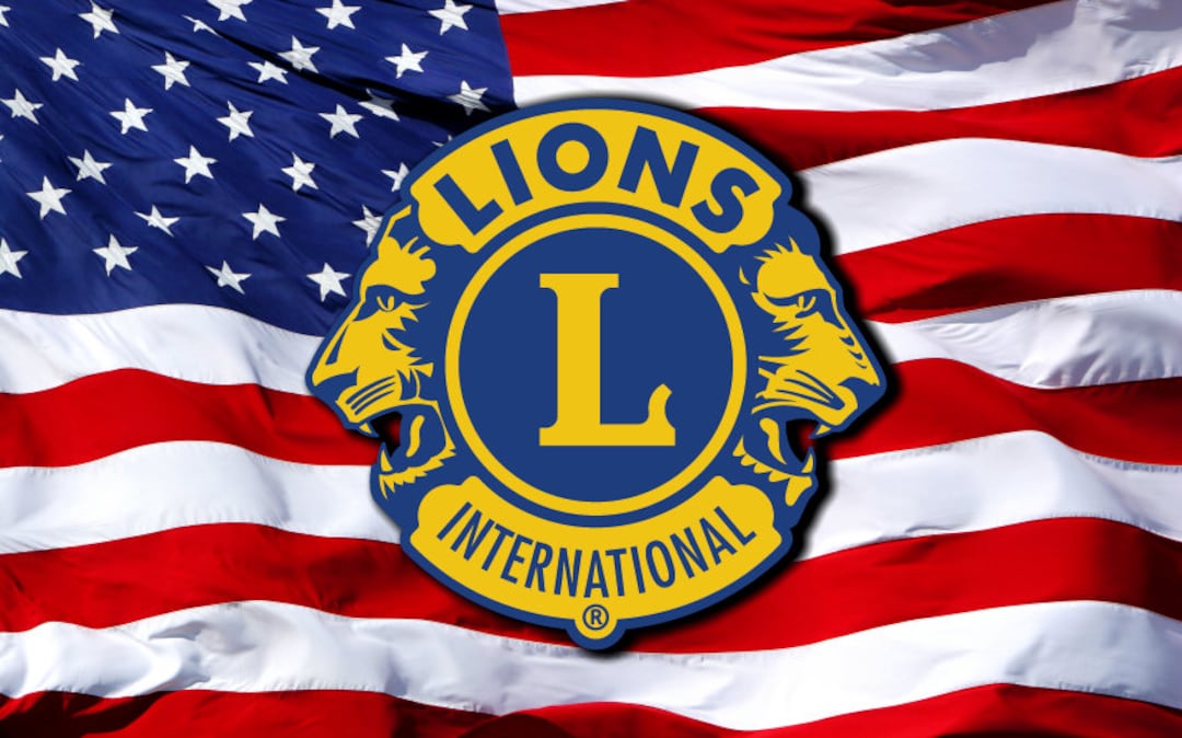 Lions Club on US Flag - Etsy