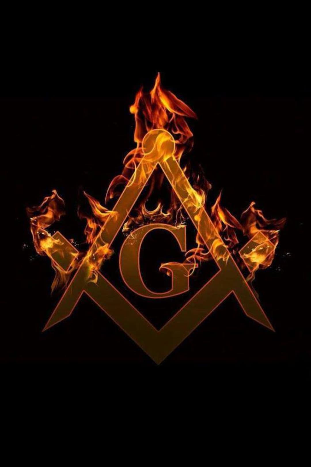 Flame Square and Compass - Etsy