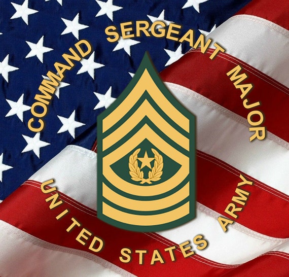US Army CSM on Flag - Etsy
