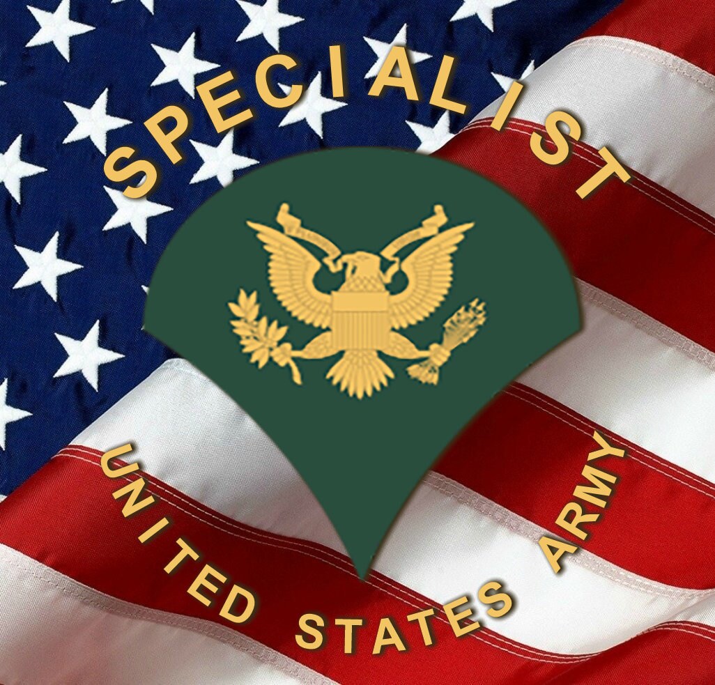 US Army Spec on Flag | Etsy