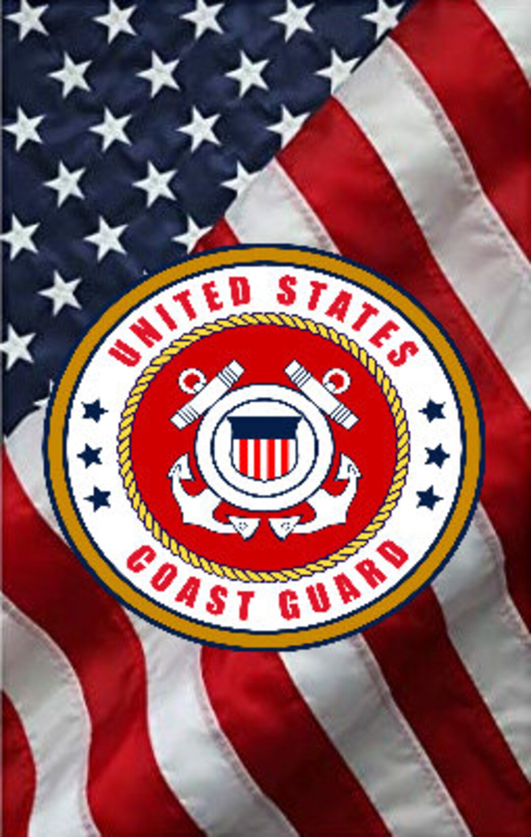 US Coast Guard Red on Flag - Etsy