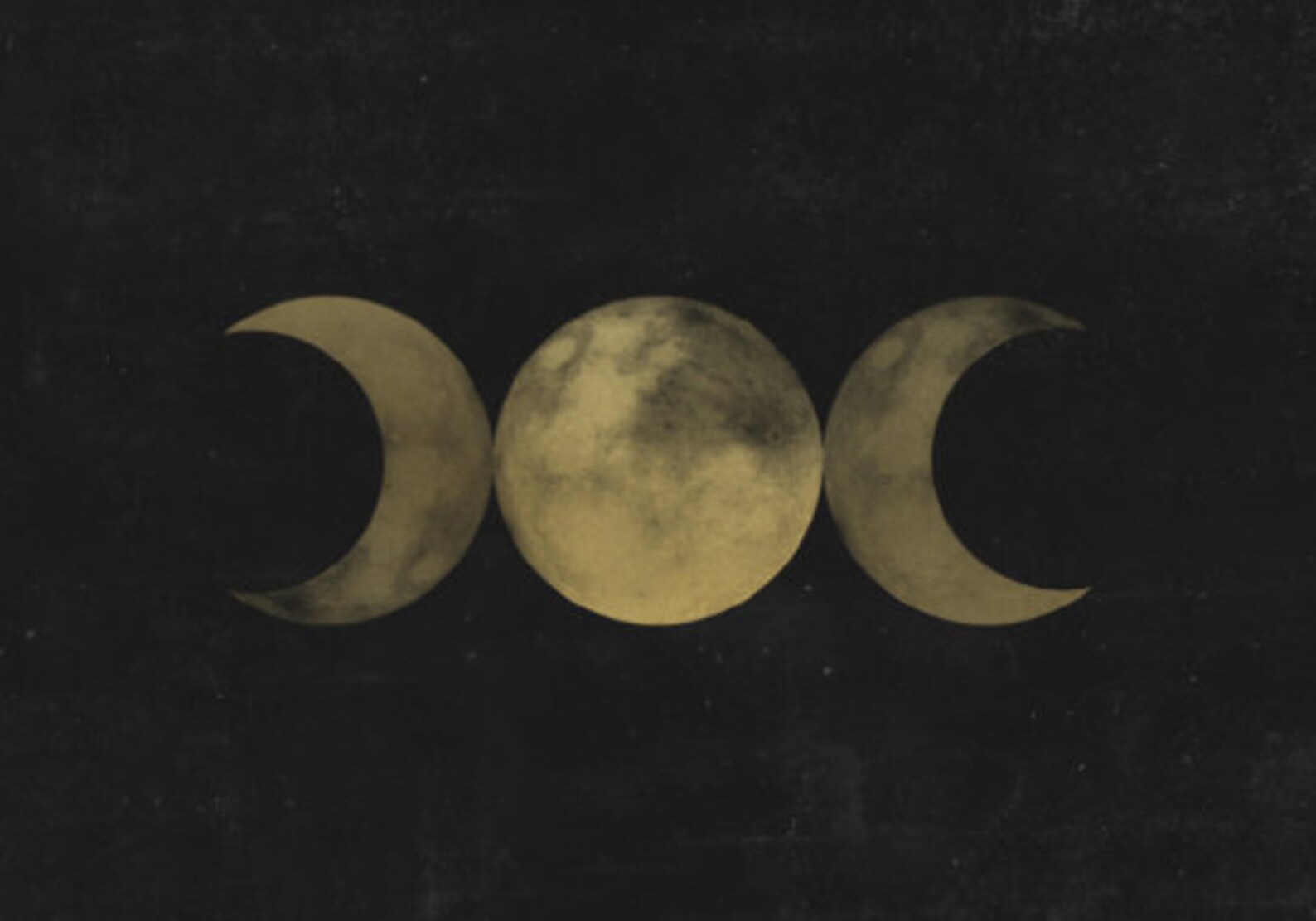 Black Triple Moon - Etsy