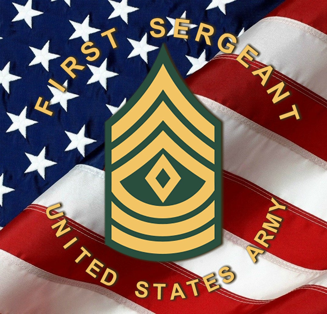 US Army 1SG on Flag - Etsy